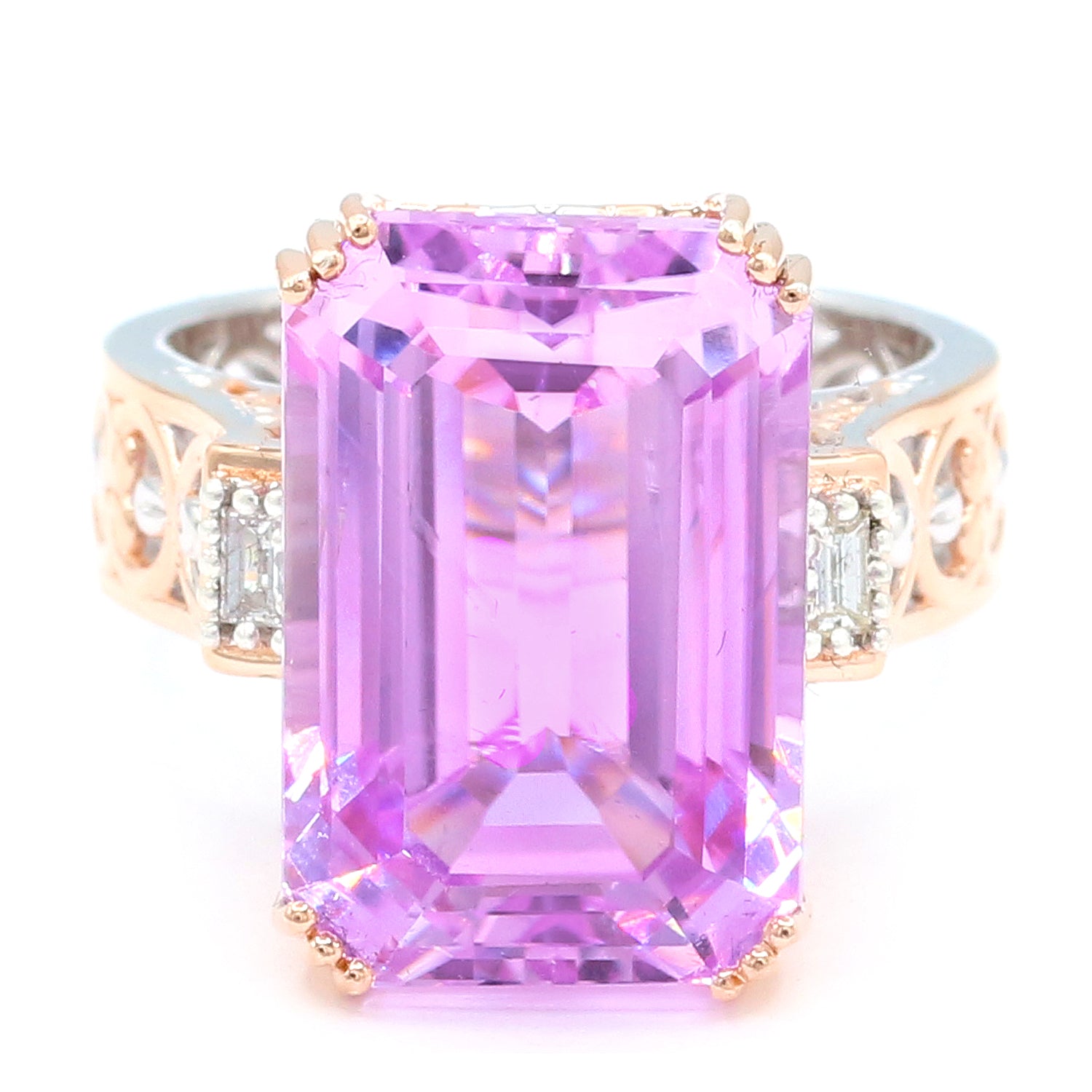 Limited Edition Gems en Vogue Luxe One-of-a-Kind 19.91ctw Kunzite & Di