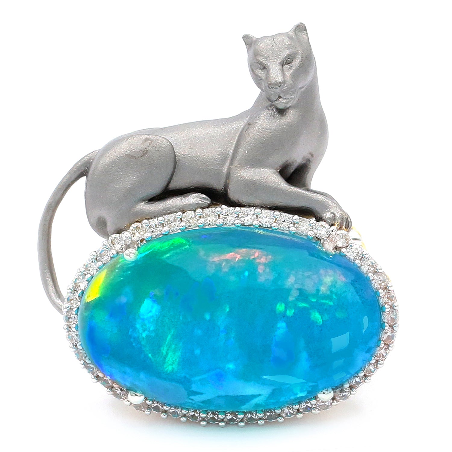 Limited Edition Gems en Vogue Luxe, One-of-a-Kind 13.97ctw Paraiba Opa