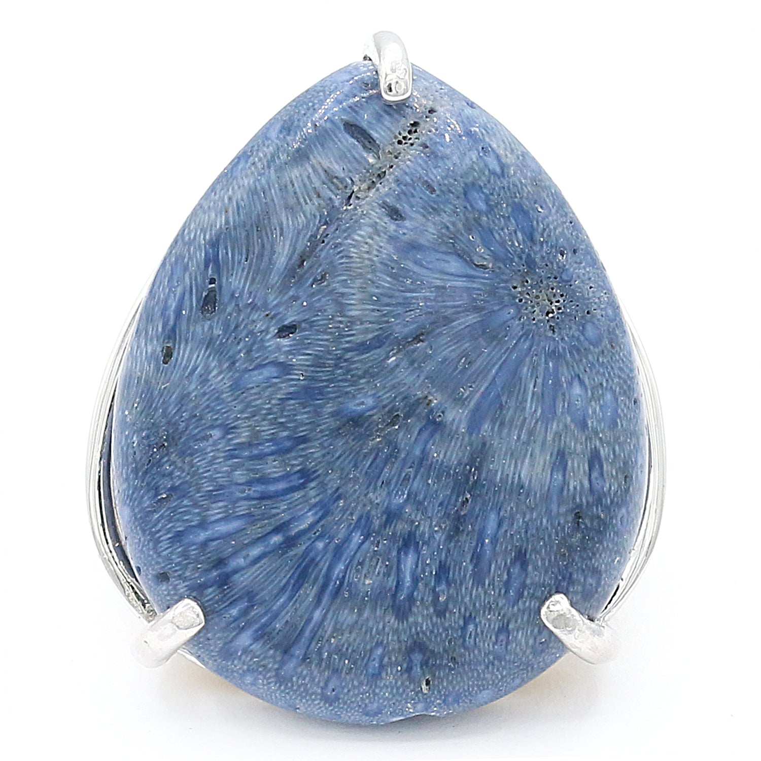 Gems en Vogue Pearshaped Blue Coral Ring